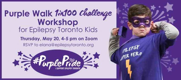 Purple Walk 1in100 Challenge Workshop - Epilepsy Toronto