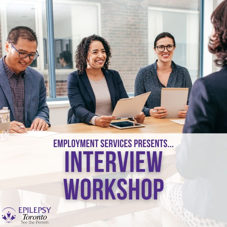 Employment Services-Interview Workshop - Epilepsy Toronto